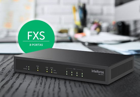 Gateway de Voz GW 308S Preto Intelbras - Intelbras