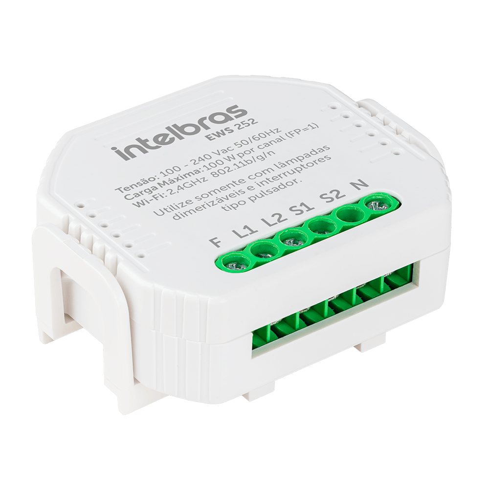 Interruptor Controlador Dimmer Smart Wi-Fi Intelbras EWS 252 - Intelbras